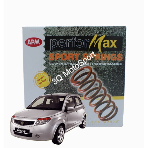 PROTON SAVVY LOWERED COIL SPORT SPRING [APM PERFORMAX] | Shopee Malaysia