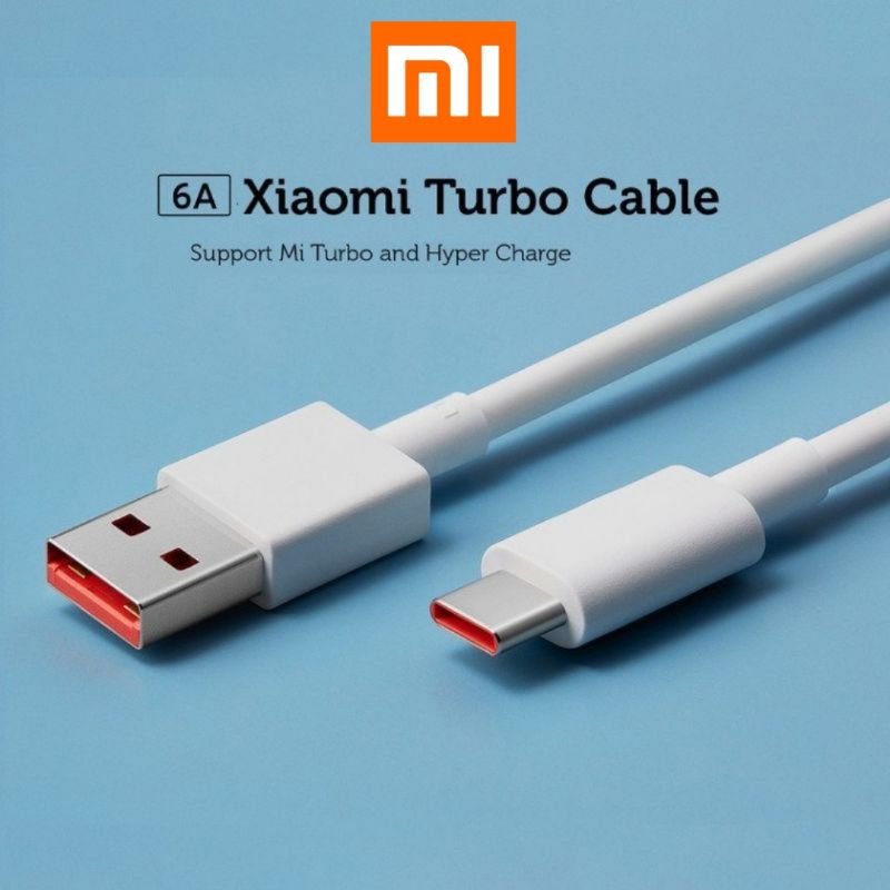 6A Fast Charging Type C Turbo Sync Cable For Xiaomi Pocophone F1 Mi 11T ...