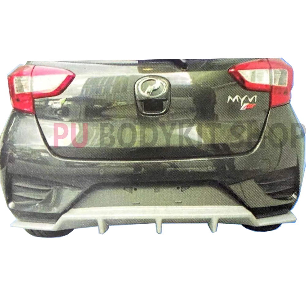 PU2701-PERODUA MYVI 2018 REAR DIFFUSER (TAKERO)(PU) | Shopee Malaysia