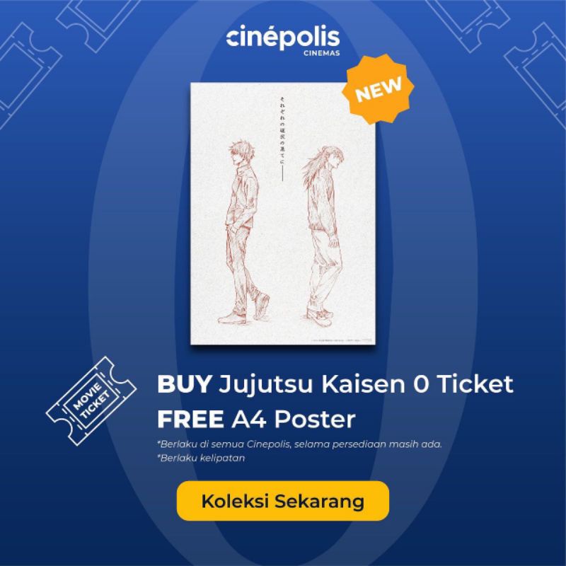 (Booked) Jastip POSTER JUJUTSU KAISEN CINEPOLIS | Shopee Malaysia