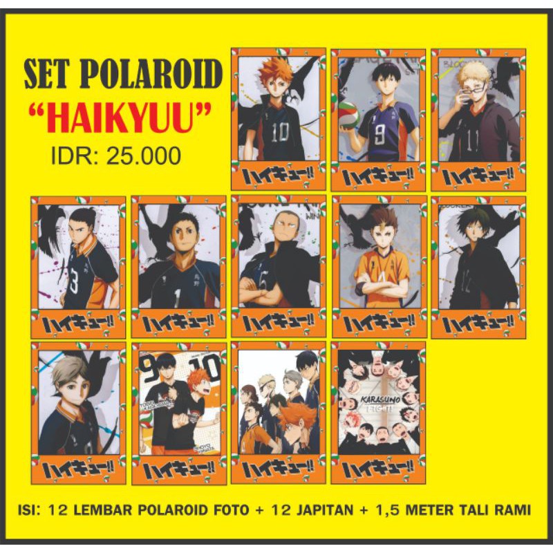Haikyuu anime Photo Set | Shopee Malaysia