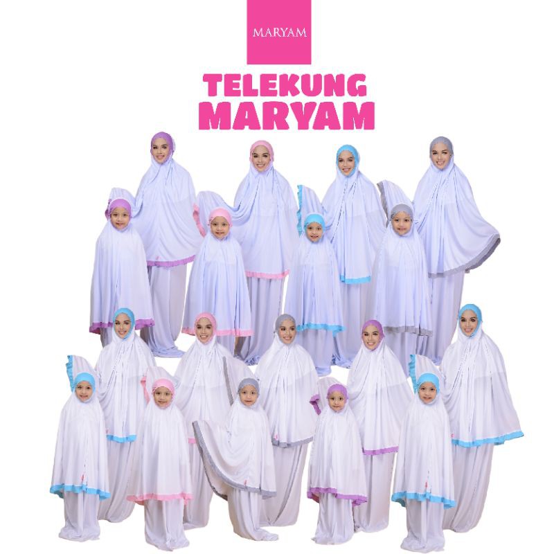 🔥HOT SALES🔥Telekung Maryam Design Maryam (KIDS & ADULTS) | Shopee Malaysia