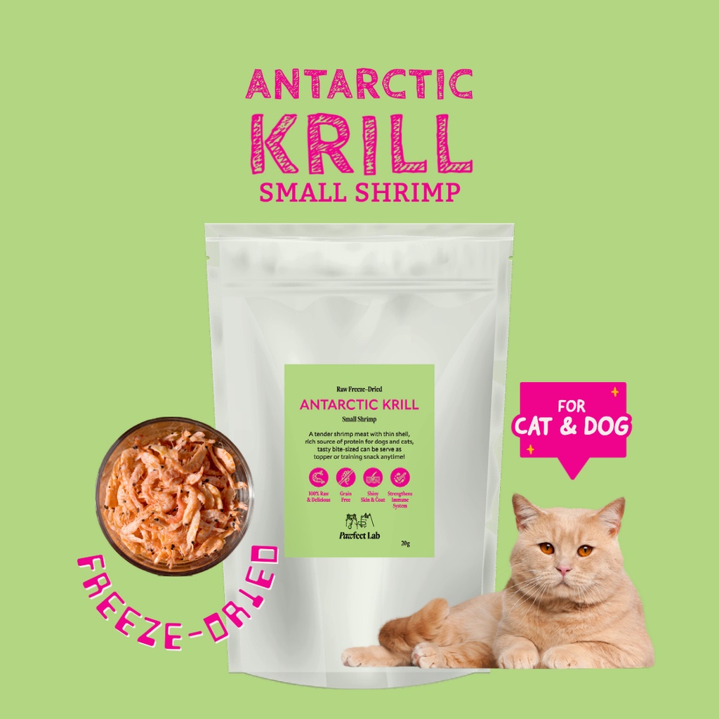 Tito & Chacha Raw Freeze-Dried Antarctic Krill Pet Toppers/Treats ...