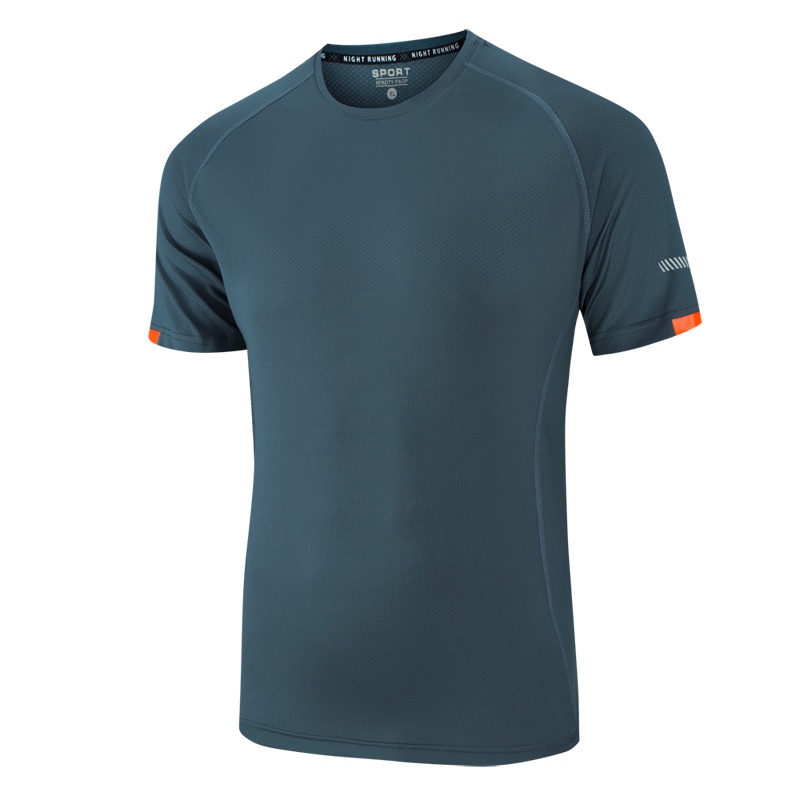 Sport Quick Dry T-shirt Men Microfiber Round Neck Short Elasticity ...