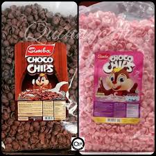 Coco crunch Chocolate simba choco chips pink coco crunch rainbow 100 gr ...