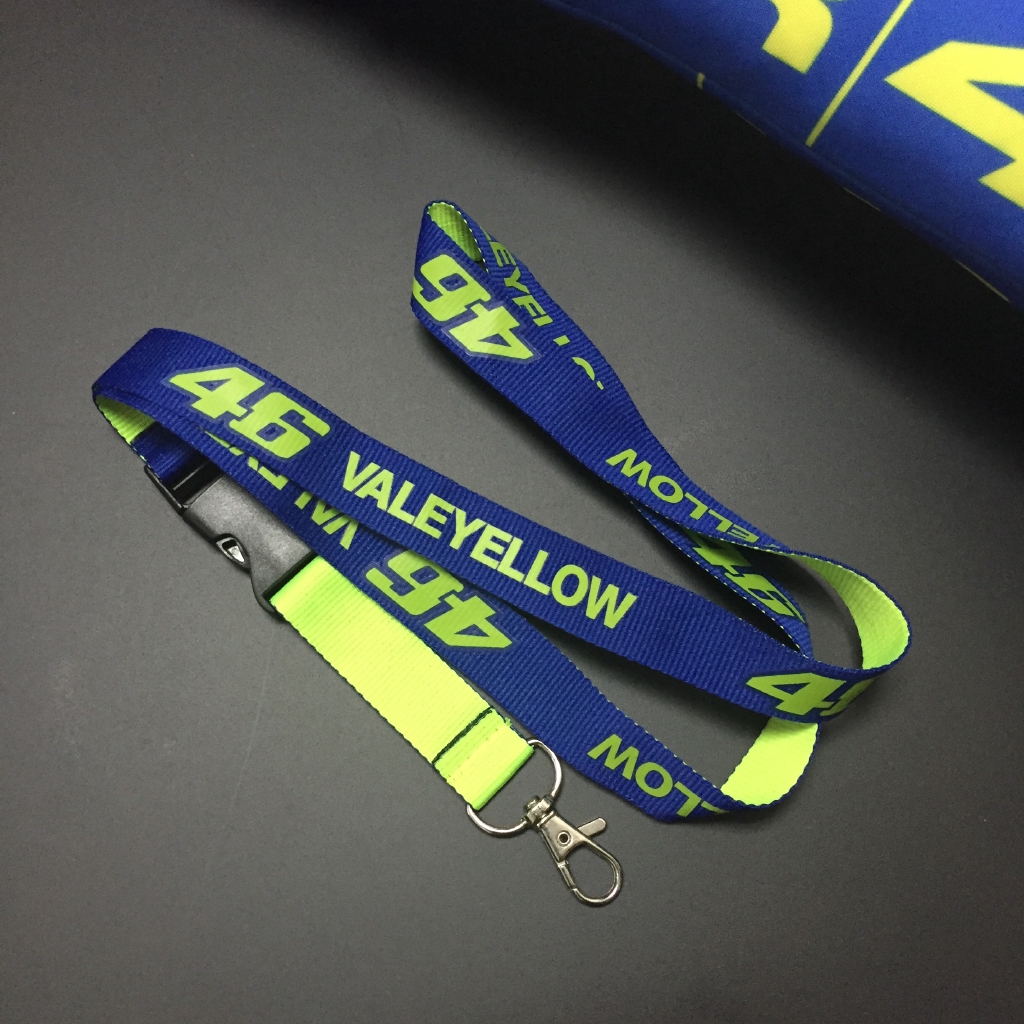 Motorcycle MOTOGP Keychain Nylon Fabric Long VALEYELLOW F1 Worker ...