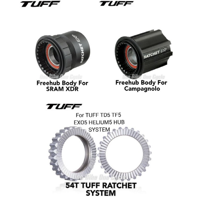 TUFF Freehub Body For SRAM XDR & Campagnolo / 54T RATCHET For TUFF ...