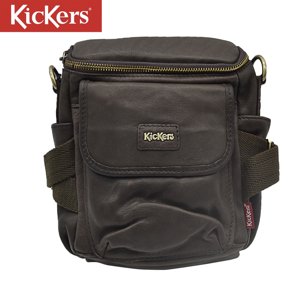 Kickers Genuine Leather Copper Logo Crossbody & Sling Bag #IC89092-S ...
