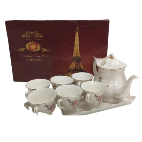 [HOT ITEAM] ROSE PORCELAIN TEA SET WITH TRAY 9PCS | Shopee Malaysia