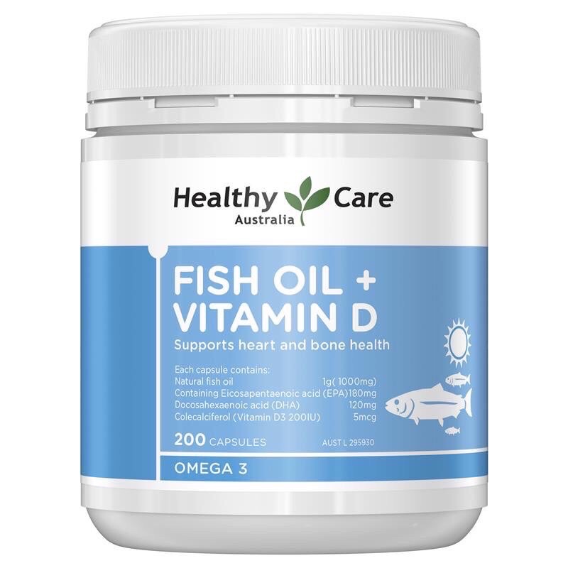 💯 Original from Australia ‼️Healthy Care Fish Oil 1000mg Omega 3 ...