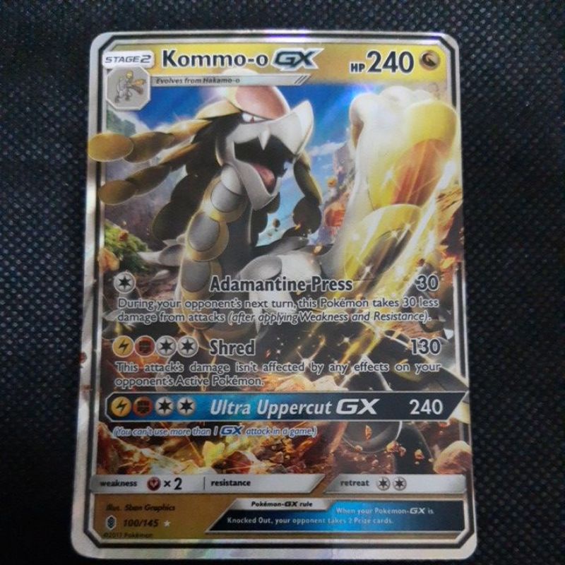 Pokemon Card TCG : Kommo-o GX 100/145 -Ultra Rare 100% Original Pokemon Card | Shopee Malaysia