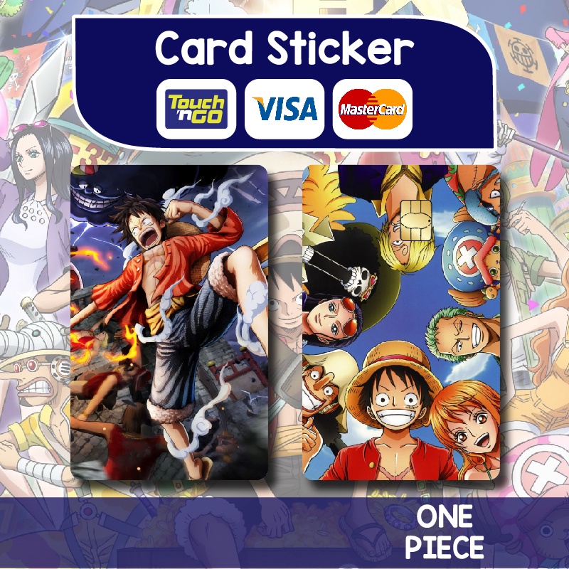 ONE PIECE - TOUCH N GO CARD / ATM CARD STICKER COVER, TNG CARD, BANK ...
