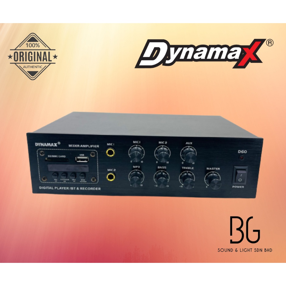 DYNAMAX D30 30W / D60 60W PA Amplifier, Public Address Amplifier, PA ...