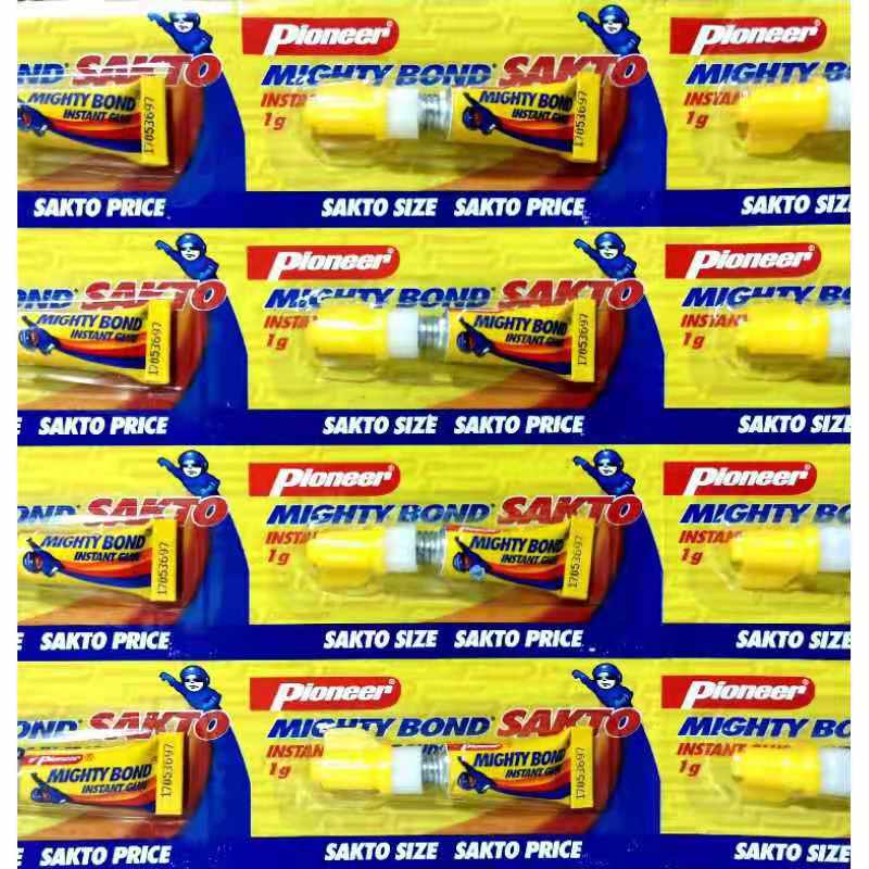 Mighty Bond Sakto 1g Super Glue Instant Glue 1PAD (20PCS) | Shopee Malaysia