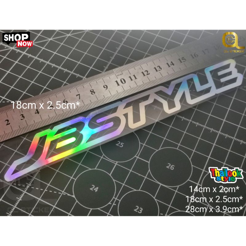 JBSTYLE Logo Vinyl Cutting Sticker | Shopee Malaysia