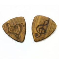 Walnut Carving Wood Guitar Shrapnel Pick (Sold Separately) | Shopee ...