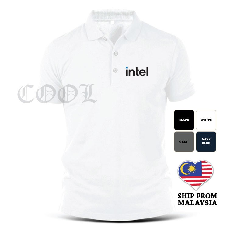 Intel Microsoft Google Embroidery Polo T Shirt EDR-138 | Shopee Malaysia
