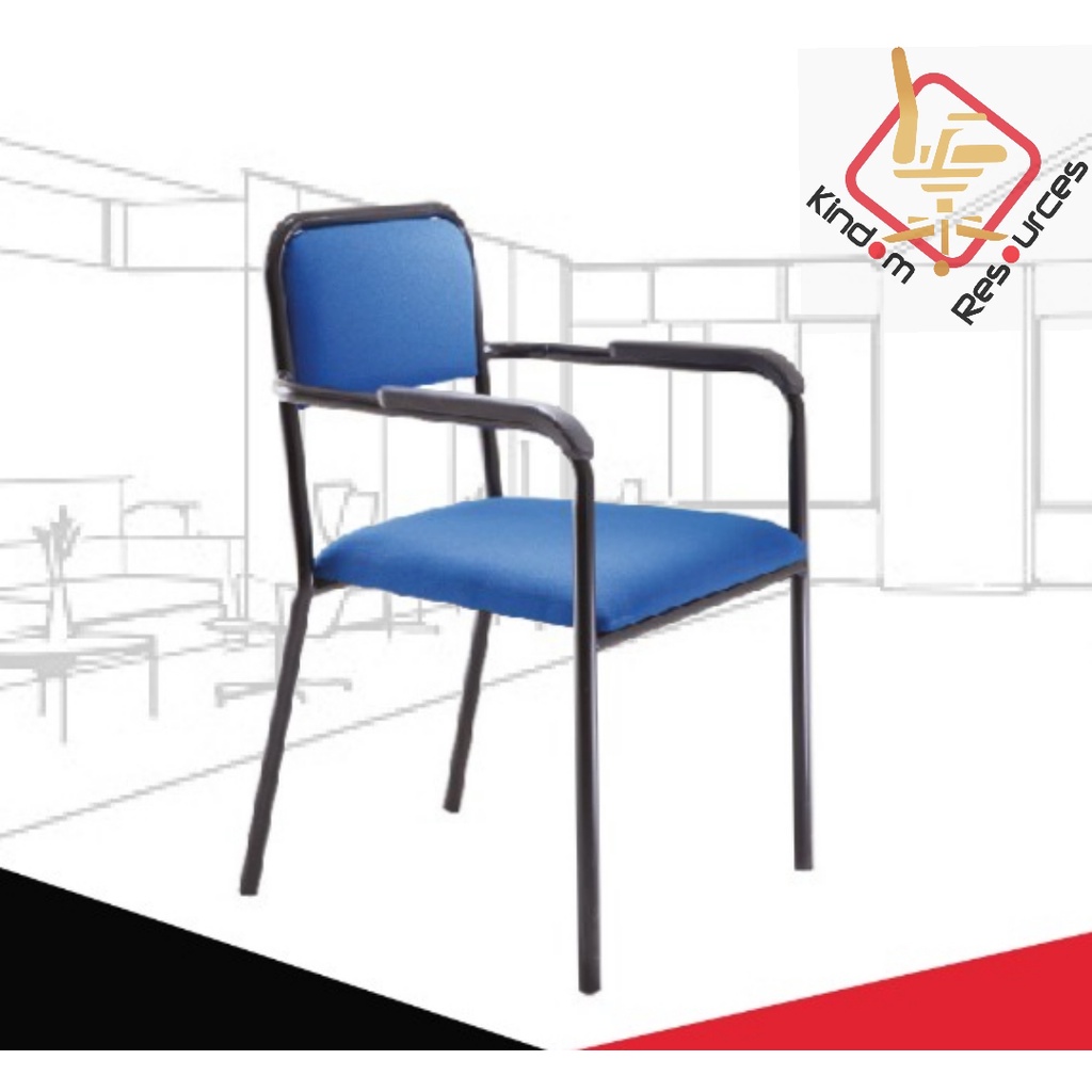 Teacher Chair With Epoxy Black Frame With Armrest / Office Chair ...