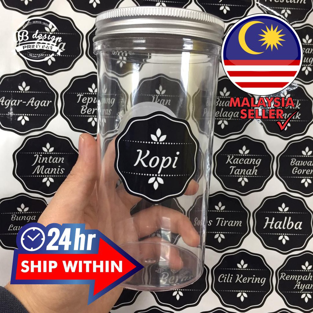 50 pcs Stiker Label Dapur / Kitchen Sticker Readystock / Custom ...