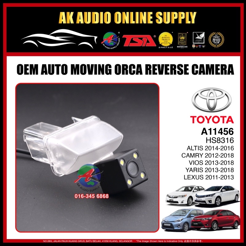 Toyota Altis / Camry / Vios / Yaris / Lexus ( HS-8316 ) Car AHD / CCD ...