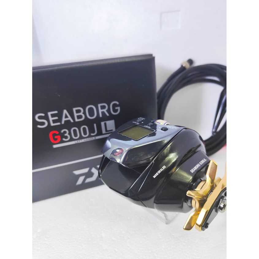 DAIWA SEABORG G300J LEFT ELECTRIC (FREE ORI DAIWA POLO SHIRT AND BRAIDED LINE , HOOKS, CAP) SALT ...