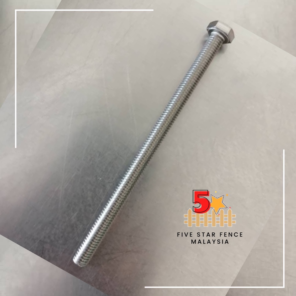 Stainless Steel Bolt and Nut with U-clip Pagar BRC Security Fencing ...