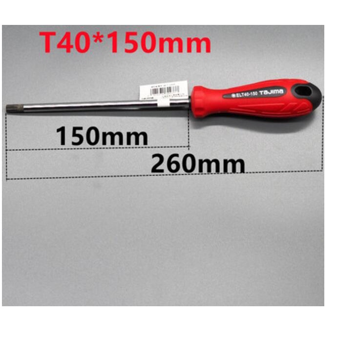 TAJIMA Soft Rubber Small Handle Center With Hole Flower Screwdriver Six ...