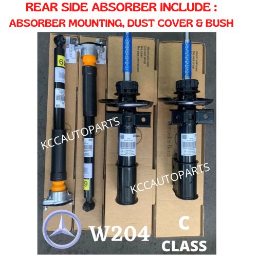 (1 PAIR) ORIGINAL ABSORBER FRONT & REAR SET MERCEDES W204 A2043200730 ...
