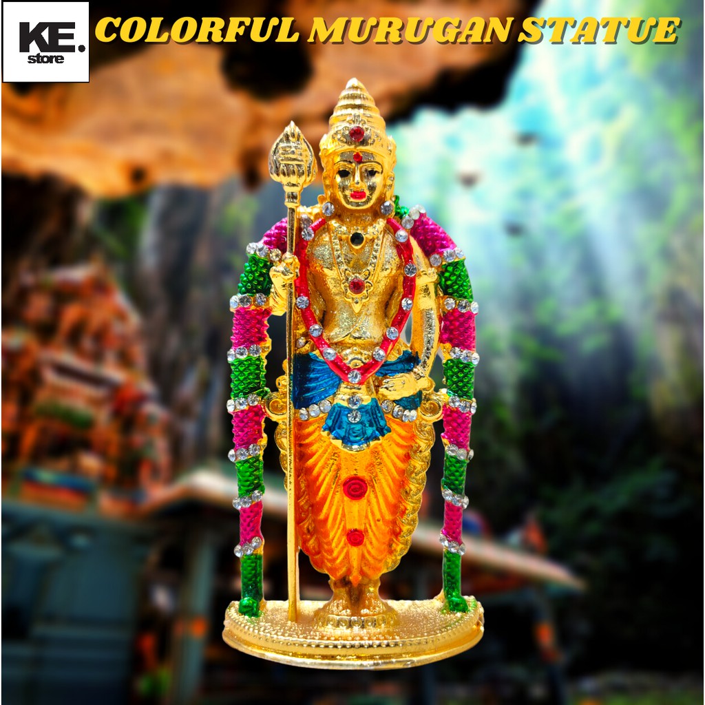 Murugan colorful Statue with stone works/Suitable For Home Decor/Car ...