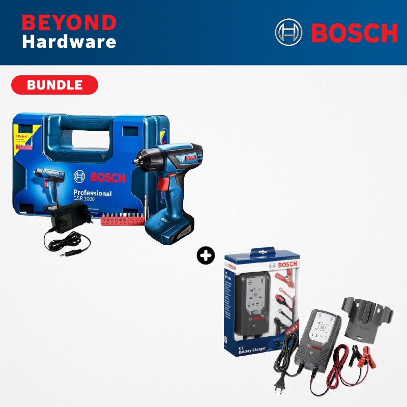 BOSCH [Bundle] Professional GSR 1000 Cordless Drill Driver + BOSCH C7 ...