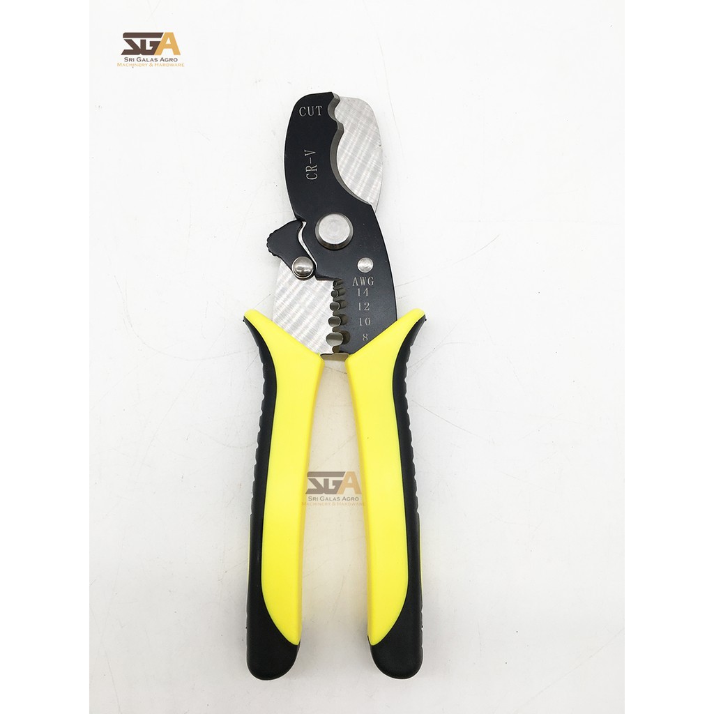 Multifunction Cable Cutter Crimping Stripping Scissor Tool (Wire ...