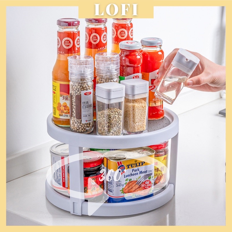 Rotating condiment rack rotating seasoning spice rack rotating kitchen ...
