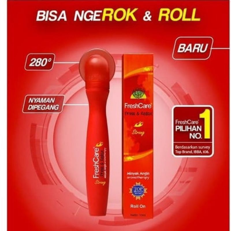 ORIGINAL INDONESIA MINYAK ANGIN FRESH CARE STRONG PRESS ROLL Freshcare ...