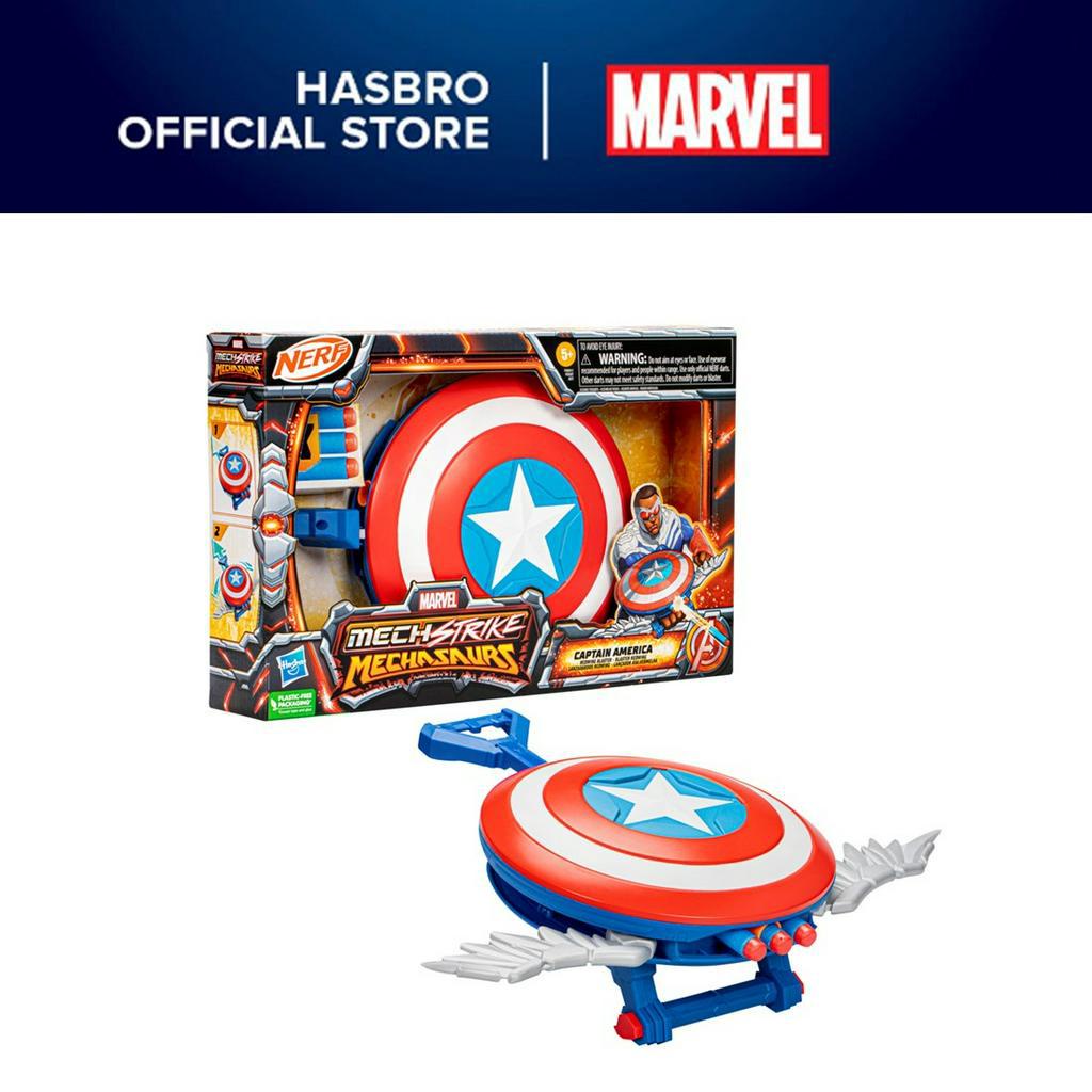 Marvel Mech Strike Mechasaurs Captain America Redwing Blaster, NERF ...