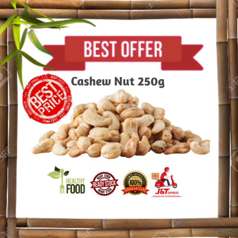 Cashew Nut Roasted 250g (Kacang Gajus Panggang) vacuum seal packaging ...