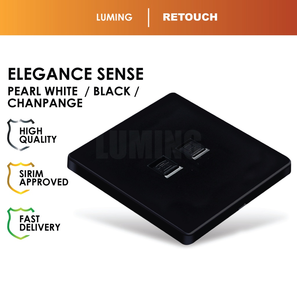 LMG_ SIRIM Retouch Elegance Sense Switch Socket Modern Design Wall Slim ...