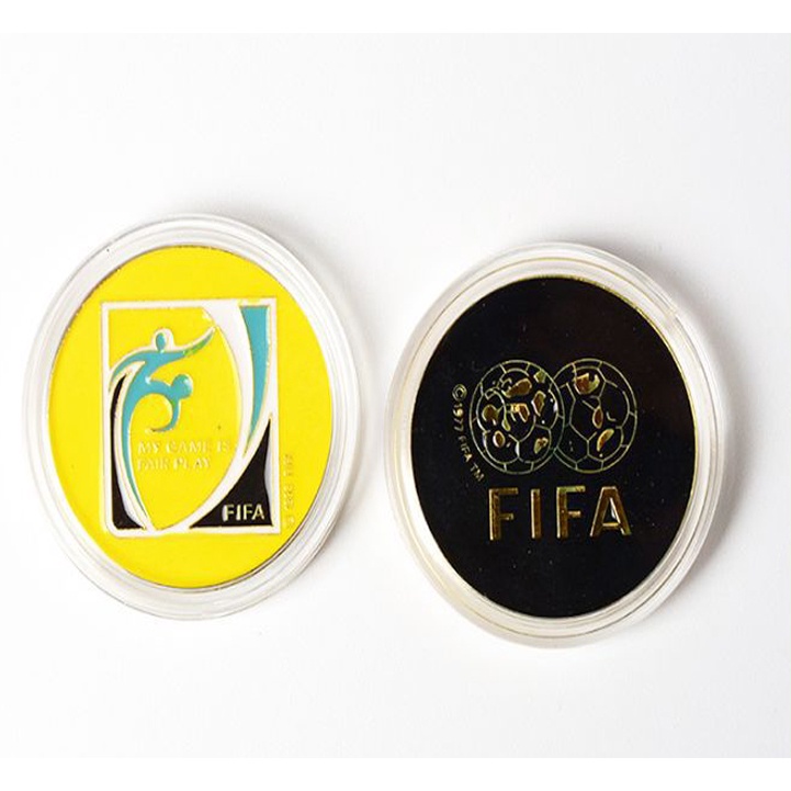 Coin for football referees - 2 sides black - gold | Shopee Malaysia
