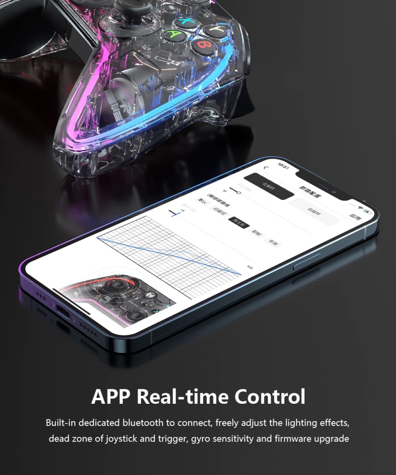 BIGBIG WON Rainbow Lite Wired Controller PC Controllers for Nintendo ...