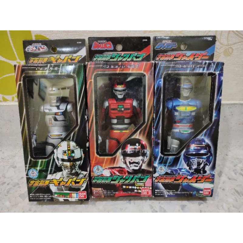 Gavan gaban bandai sofubi gavan, shaider and sharivan set of 3 NOS ...