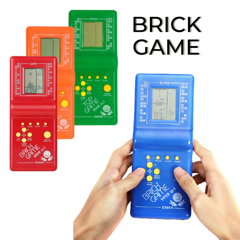 Classic Brick Game Toy Tetris Hand Held LCD Electronic Game Toy 9999 in ...