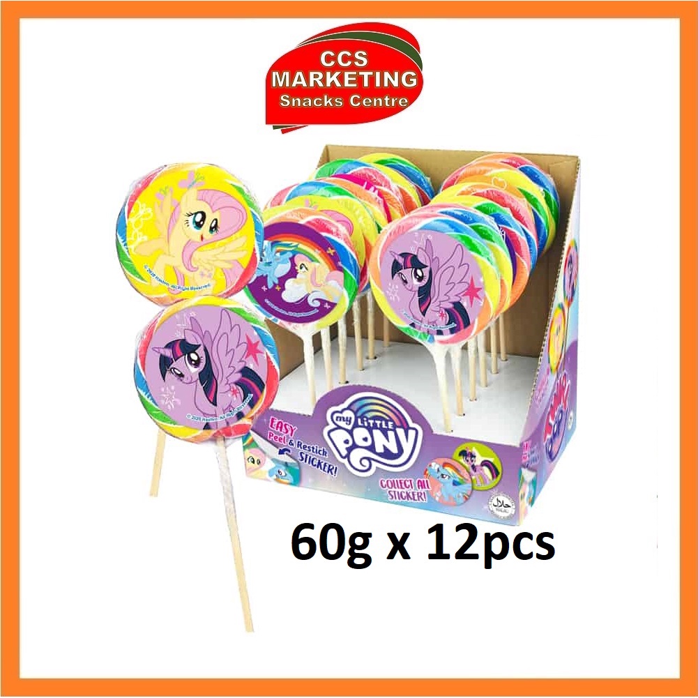 CCS YLF My Little Pony Candy Lollipop ( 60g x 12pcs ) | Shopee Malaysia
