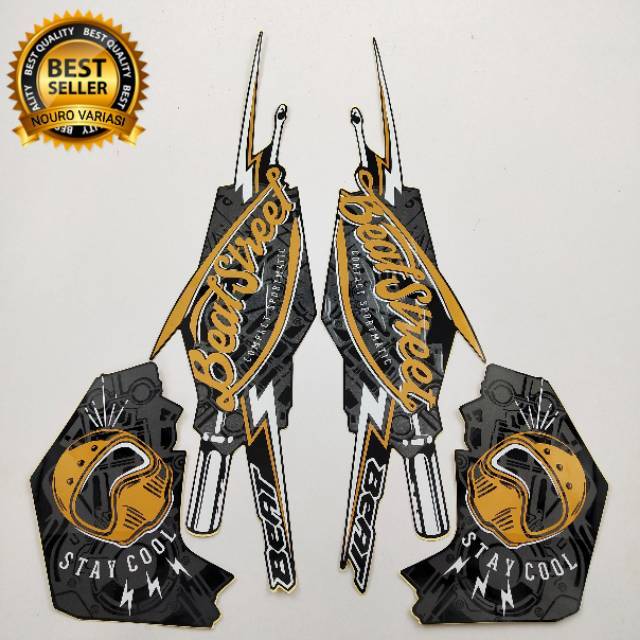 HITAM 2017 2018 honda beat street black striping, standard body list ...