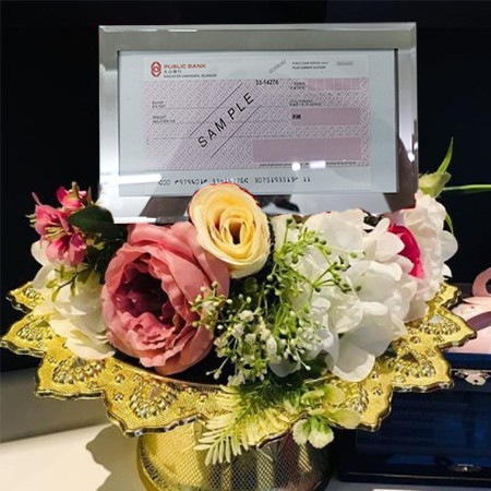 ️ ️Frame hantaran cheque/ Frame cheque mas kahwin/ cheque frame/wfm999 ...