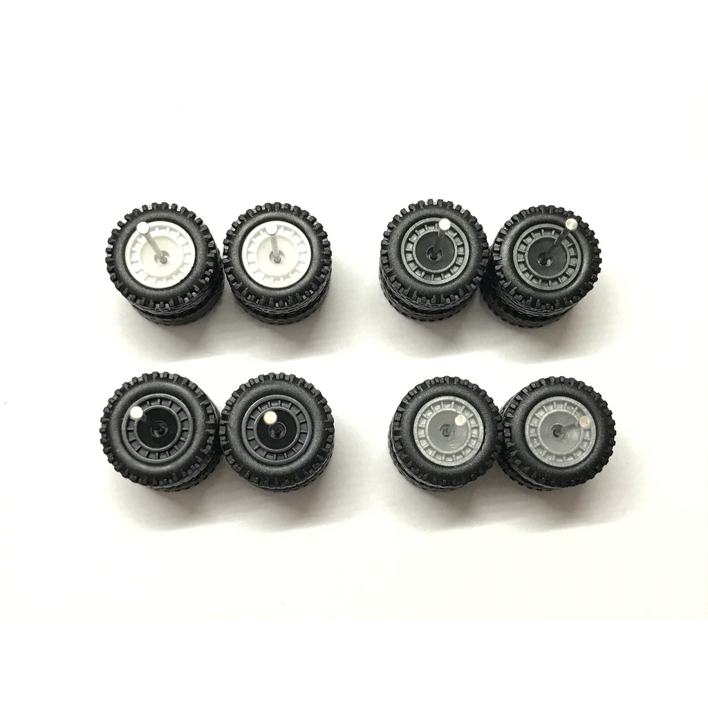 Rubber Wheels 1:64 Cars Tayar Getah AeroRR Offroad 4x4 Axle Long ...