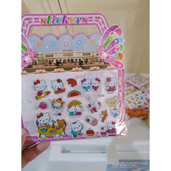 Embossed and glitter character stickers | Shopee Malaysia