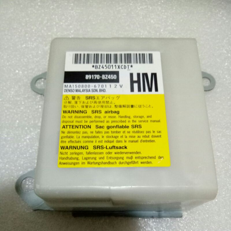 (89170-BZ450) ORIGINAL ECU AIRBAG CONTROL UNIT (PERODUA BEZZA) | Shopee ...