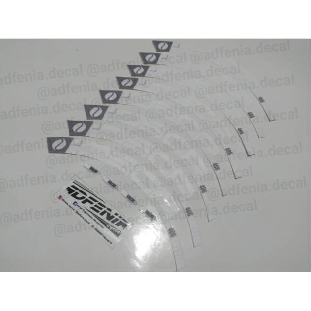 Java Deca Cattiva Clear Sticker Decal Rim Sticker Decal/Rim Wheelset ...