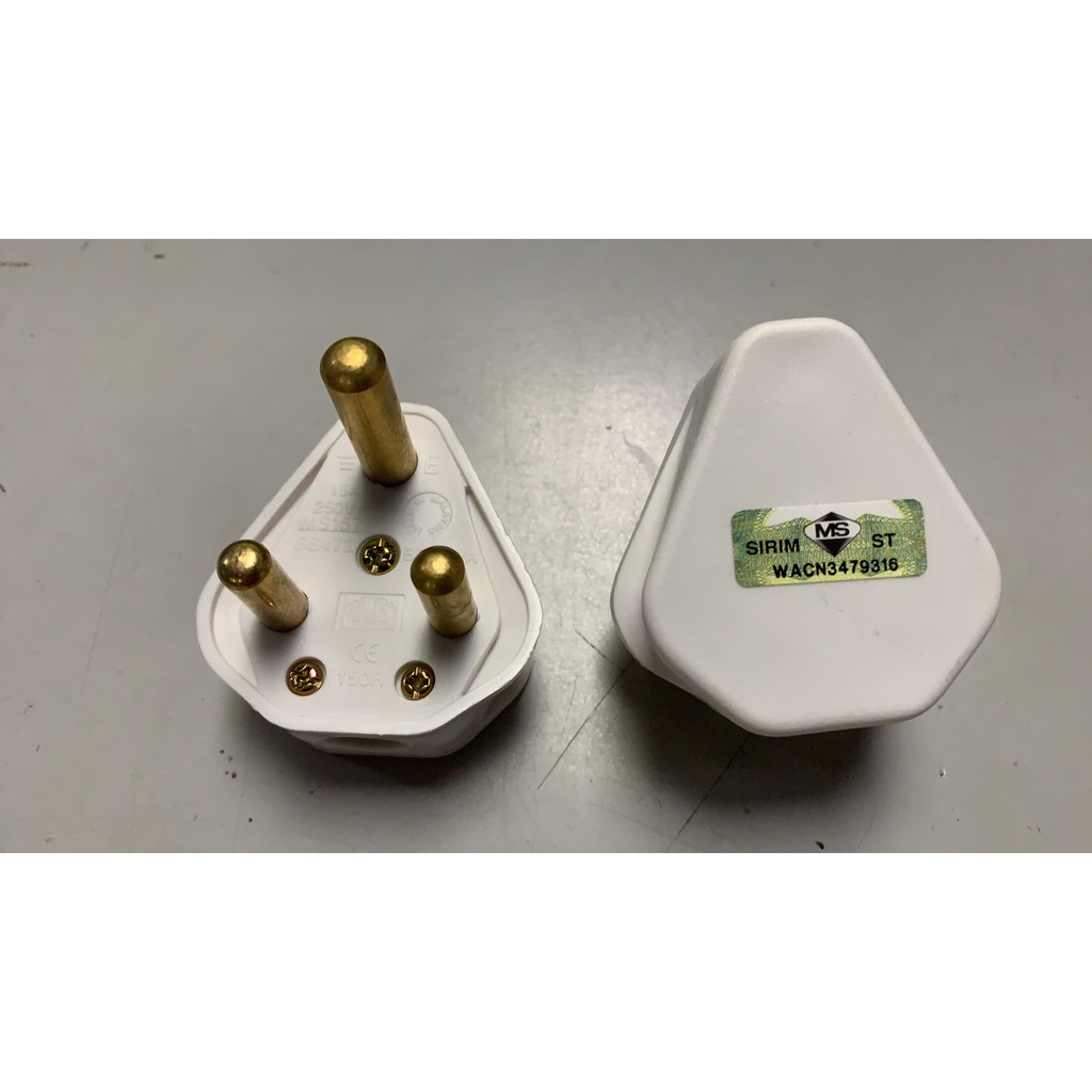 15A RESILIENT PLUG TOP 250V (WHITE) | Shopee Malaysia