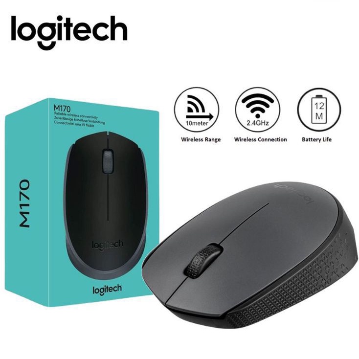Original Logitech M170 Wireless Mouse Wireless Mice Ready Stock New ...