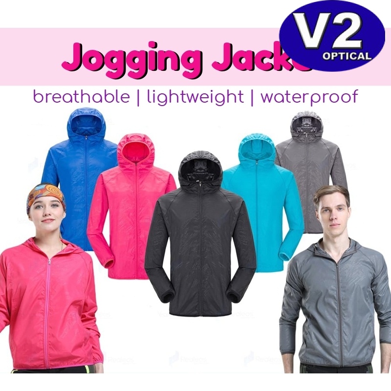 Unisex Jogging Sport Jacket Ultra Light Lightweight Hiking Rainproof ...